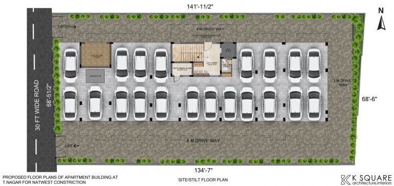site-stilt-floor-plan - KSquare Architects - architects in chennai ...
